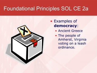 Sol Ce 2 Foundations Of American Government | PPT