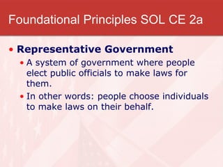 Sol Ce 2 Foundations Of American Government | PPT