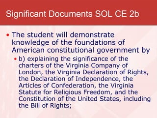 Sol Ce 2 Foundations Of American Government | PPT
