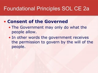 Sol Ce 2 Foundations Of American Government | PPT