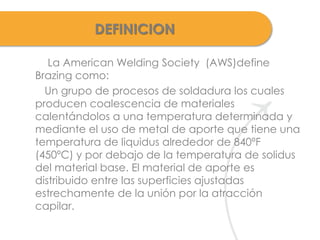 soldadura BRAZING principios del proceso | PDF