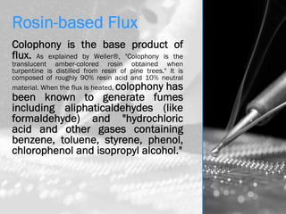 Hazards of Solder Fume & Fume Extraction Equipment Recommendations | PDF