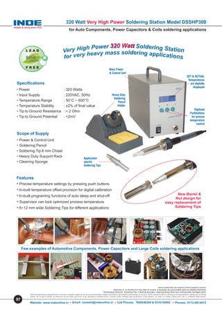 Soldering Stations at the best price in India by INDE Enterprises | PDF