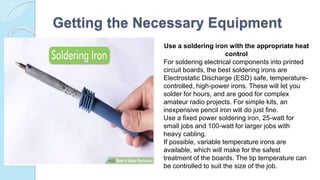 Soldering and desoldering electronic components | PPTX