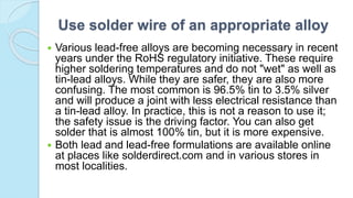 Soldering and desoldering electronic components | PPTX