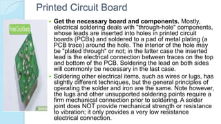 Soldering and desoldering electronic components | PPTX