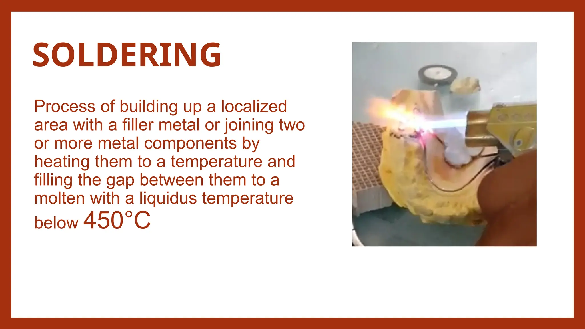 Soldering and Welding - Dental Materials | PPT