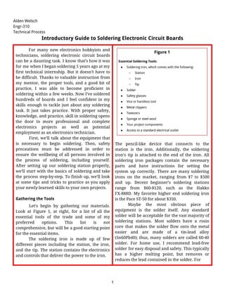 Know how to solder and guide for Beginners | PDF