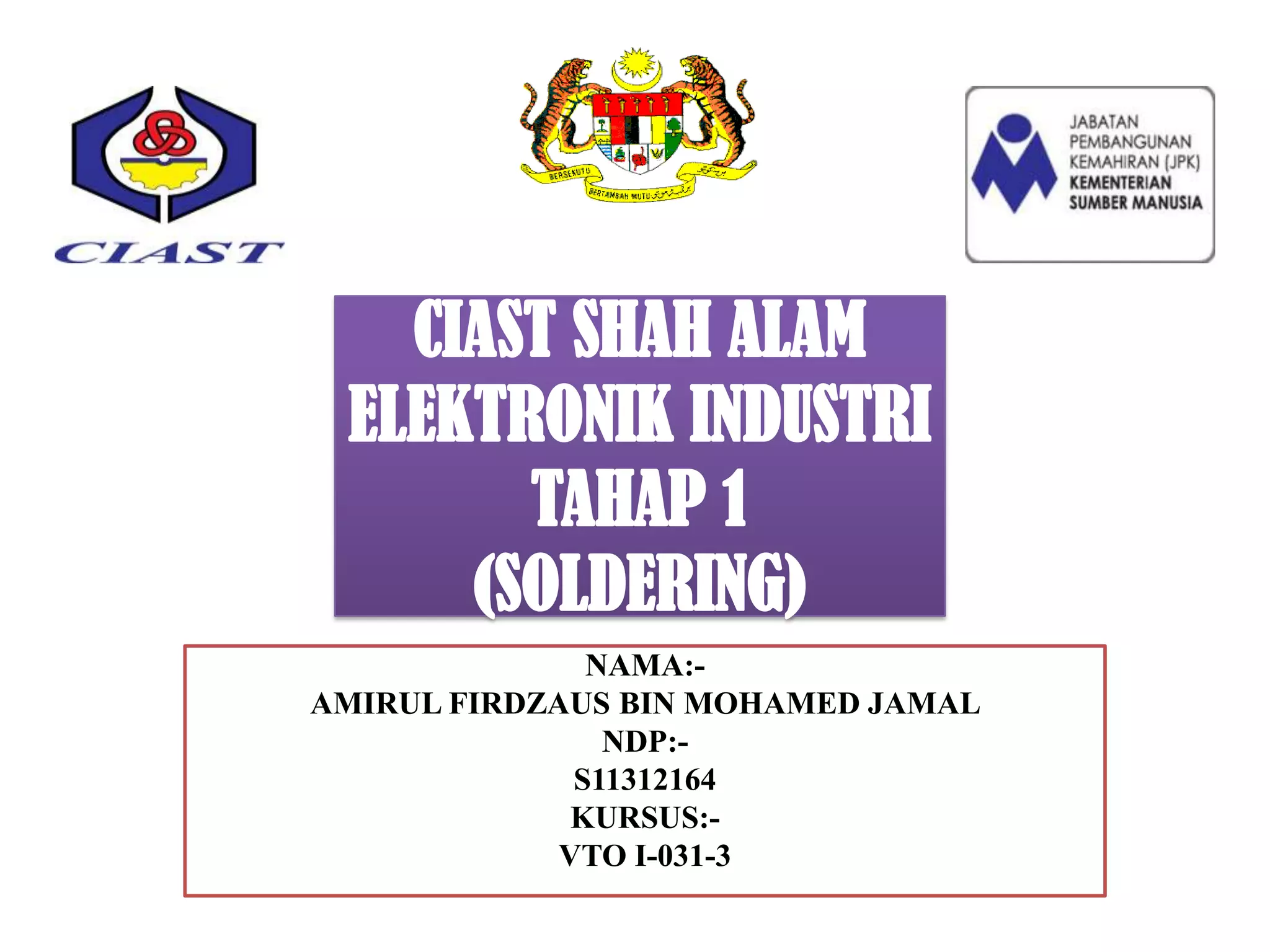 Soldering presentation | PPT