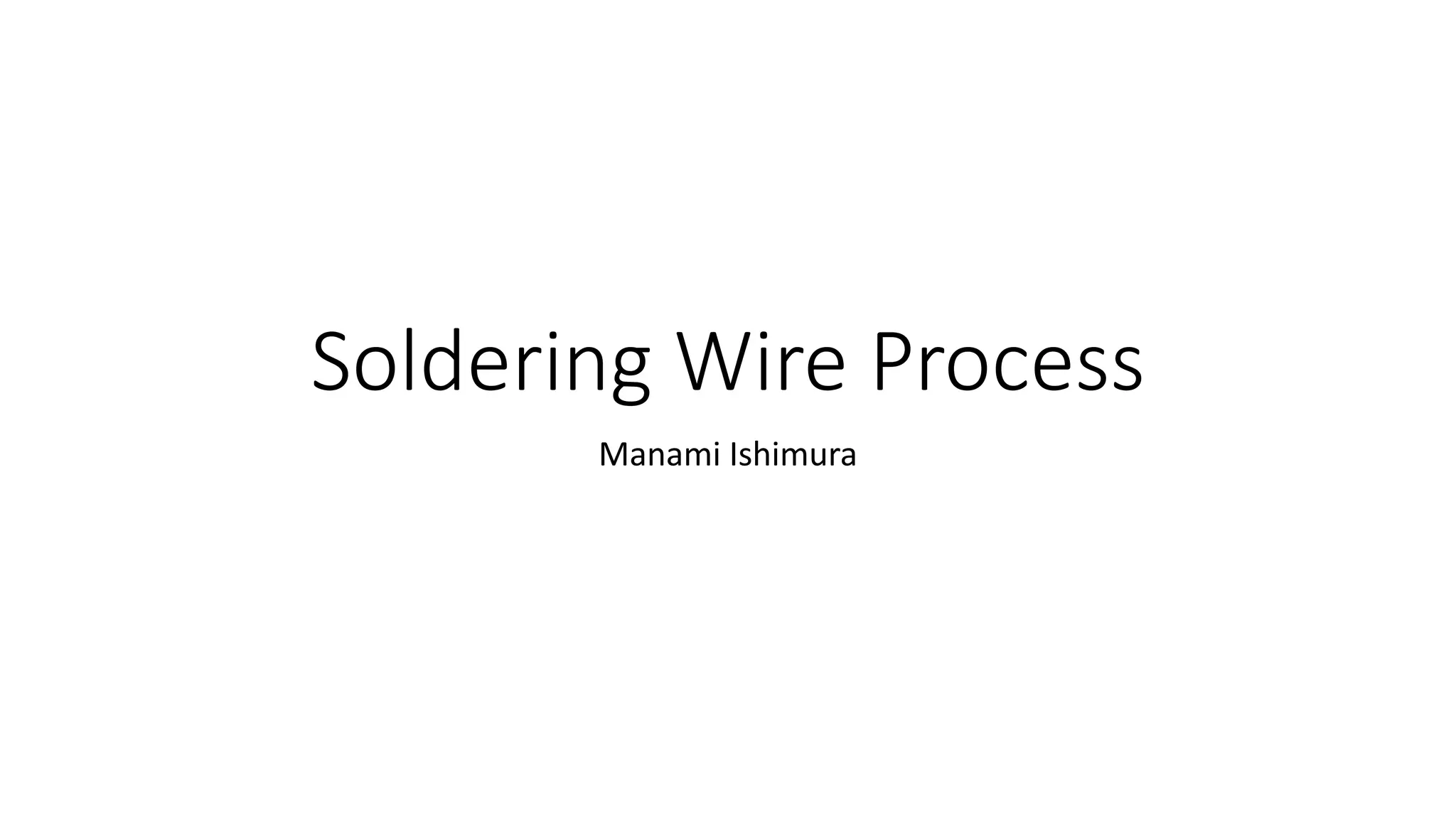 Soldering process | PPT
