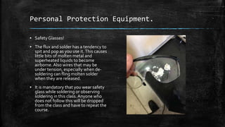 Soldering safely | PPTX