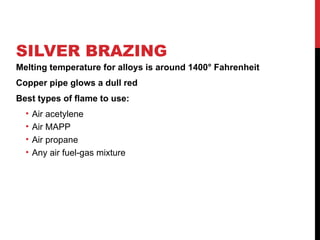Soldering , brazing and braze welding in detail | PPT
