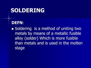 Soldering + Welding | PPT