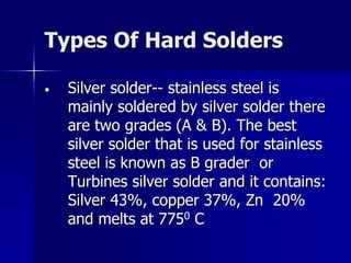 Soldering + Welding | PPT
