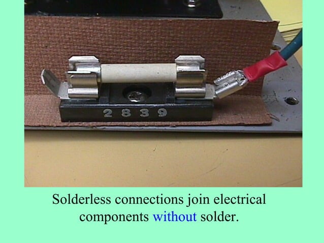 Solderless connections | PPT