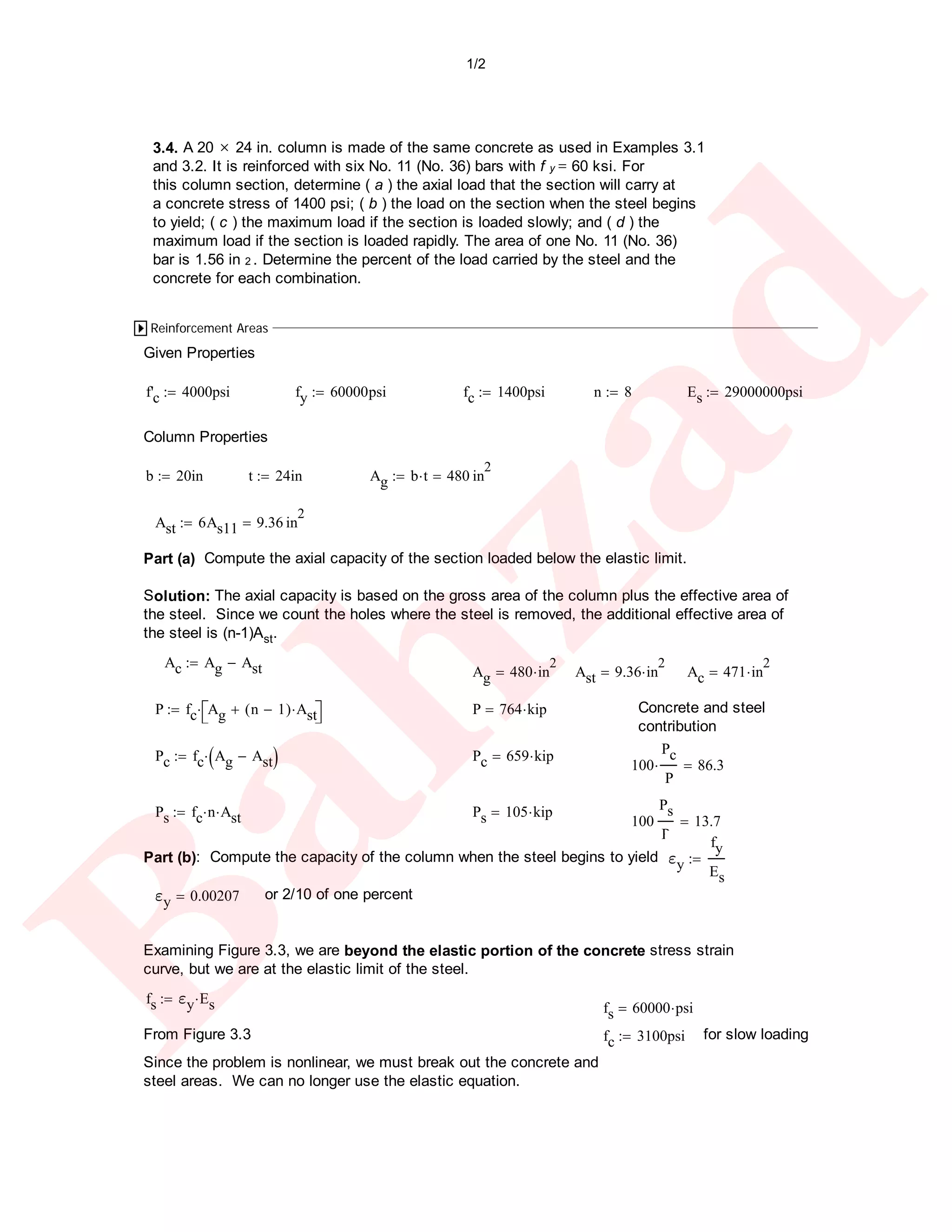 Instructor's Solutions Design of Concrete Structures – Arthur H. Nilson ...