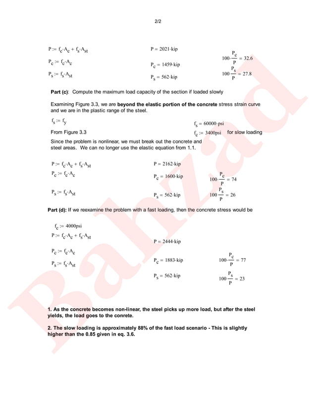 Instructor's Solutions Design of Concrete Structures – Arthur H. Nilson ...