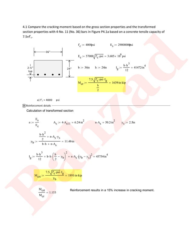 Instructor's Solutions Design of Concrete Structures – Arthur H. Nilson ...