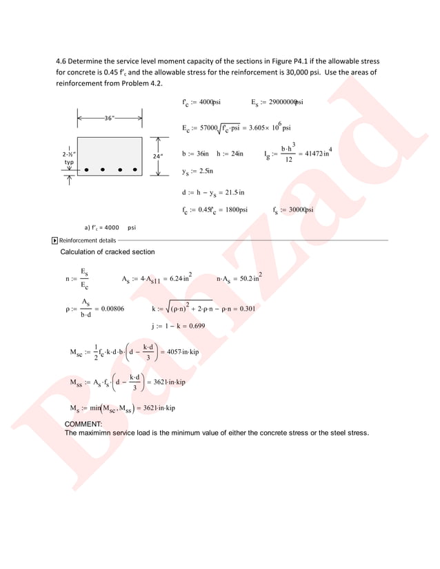 Instructor's Solutions Design of Concrete Structures – Arthur H. Nilson ...