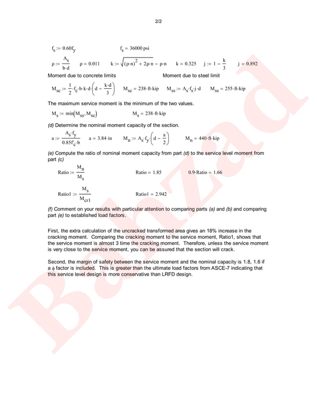 Instructor's Solutions Design of Concrete Structures – Arthur H. Nilson ...