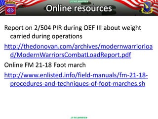 Soldier load rifle platoon soldier load with enablers | PDF