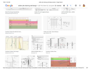 Soldier Pile Design Example