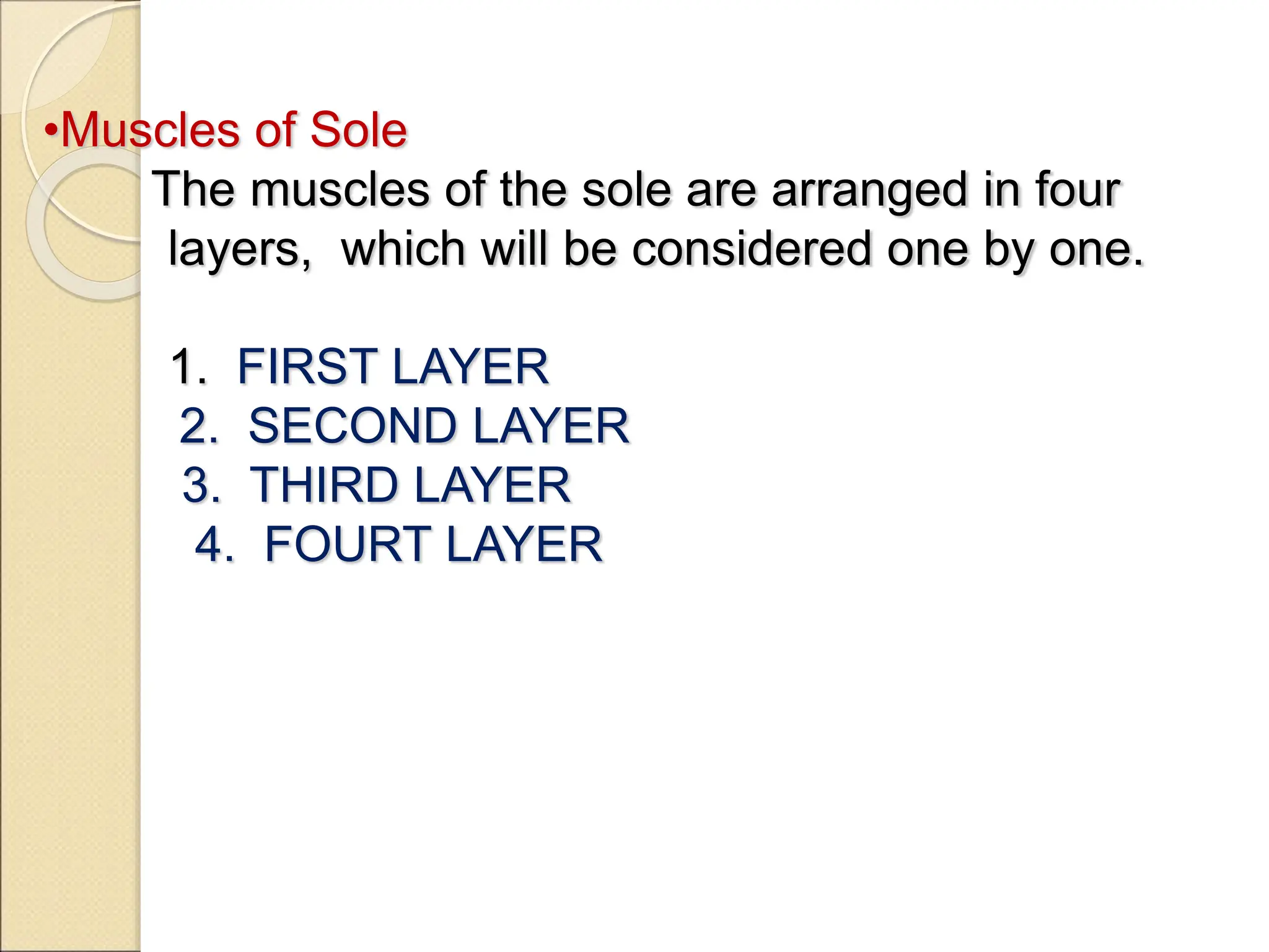 Gross anatomy and four Layers of sole,Applied aspect | PPT