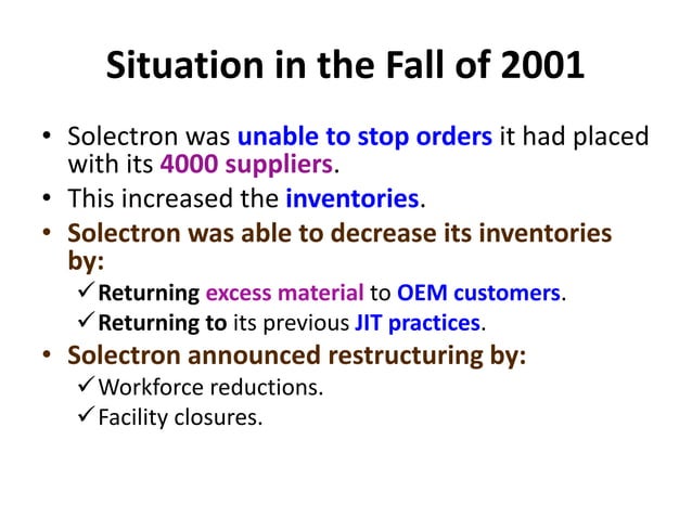Solectron Case Study | PPTX | Mergers and Acquisitions | Business ...