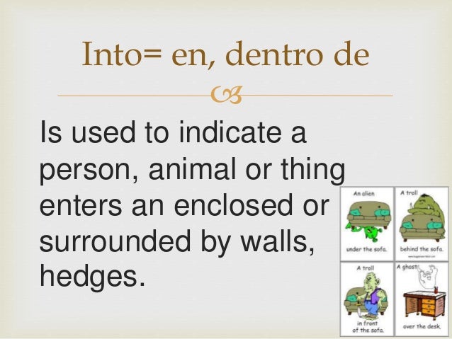 In vs. Into by Soledad