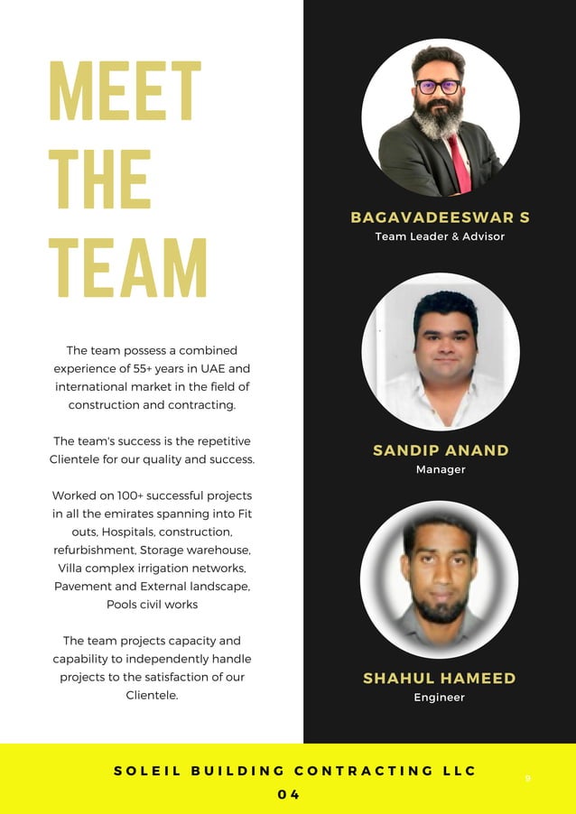 Soleil Building Contracting LLC | PDF