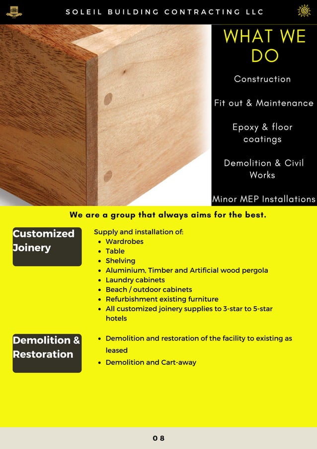 Soleil Building Contracting LLC | PDF