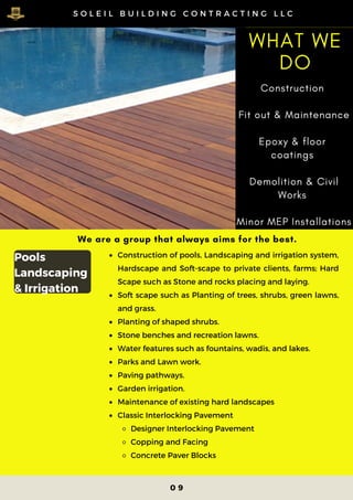 Soleil Building Contracting LLC | PDF