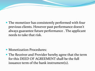 Soleil Bank SBLC Monetization - Non-recourse loan | PPT