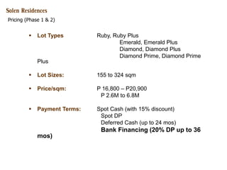 Solen Residences House Model | PDF