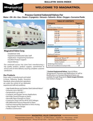 Industrial Solenoid Valves, Bronze and Stainless Steel | PDF