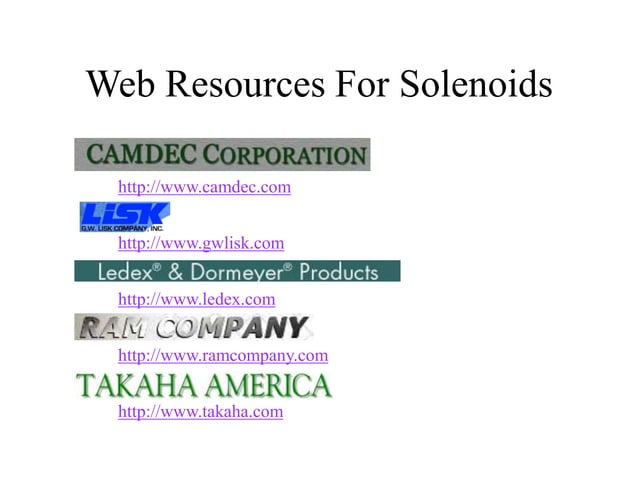 Solenoid Turning Electrical Power into Mechanical Work.ppt
