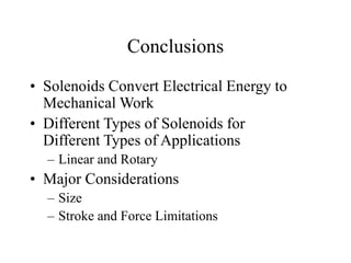 Solenoid Turning Electrical Power into Mechanical Work.ppt