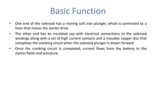 Solenoid switch for automobile | PPTX