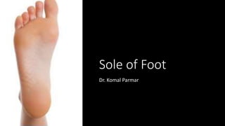 Sole of foot soft tissue and muscles | PPTX