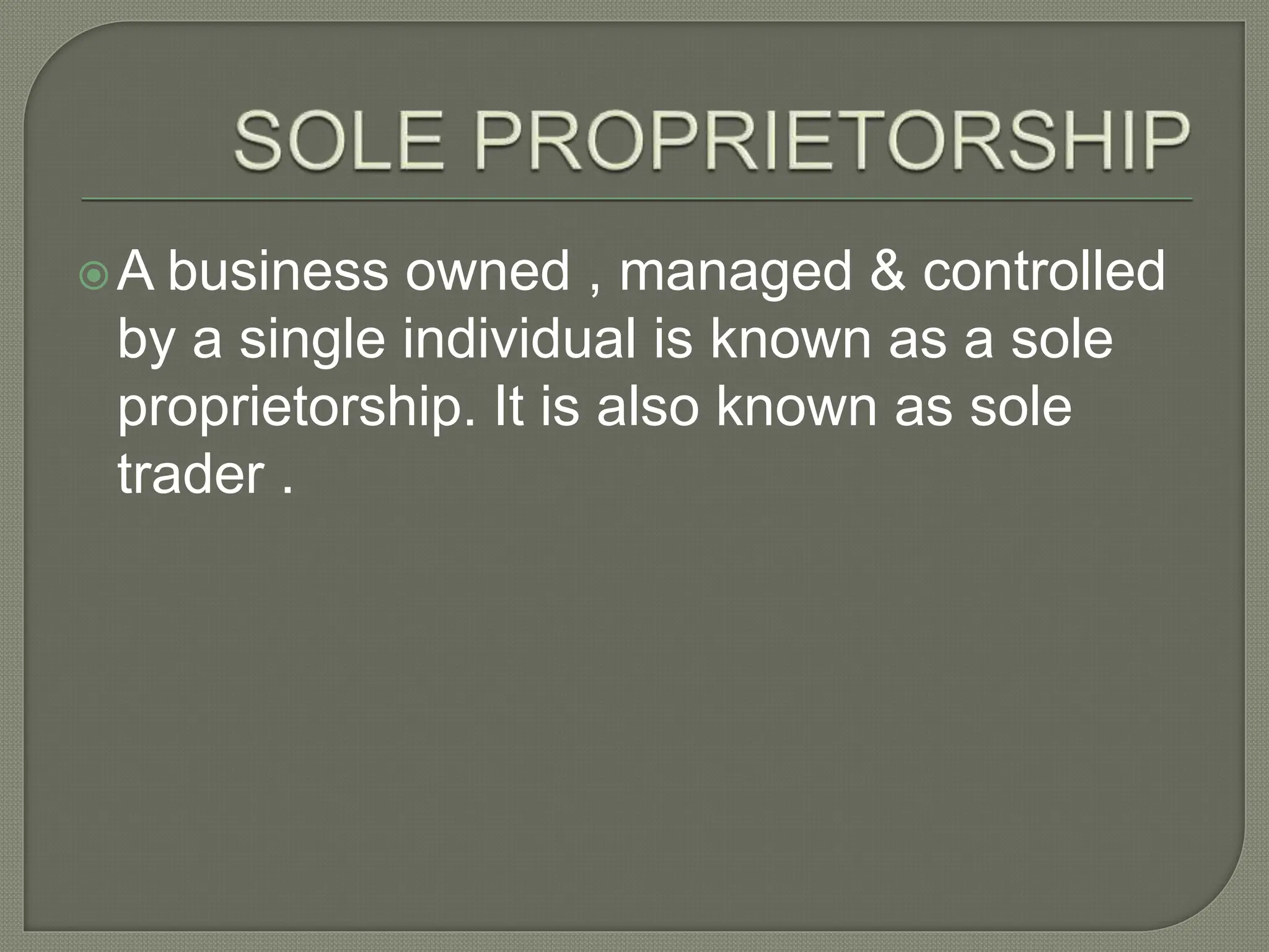 Sole Proprietership Economics Best Notes | PPT