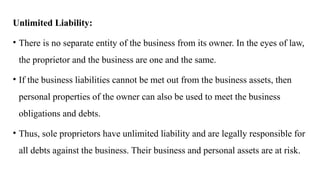Sole Proprietorship - Forms of Organization.pptx