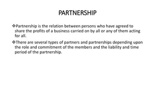 Sole proprietorship and partnership | PPTX