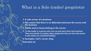 Sole proprietorship | PPTX