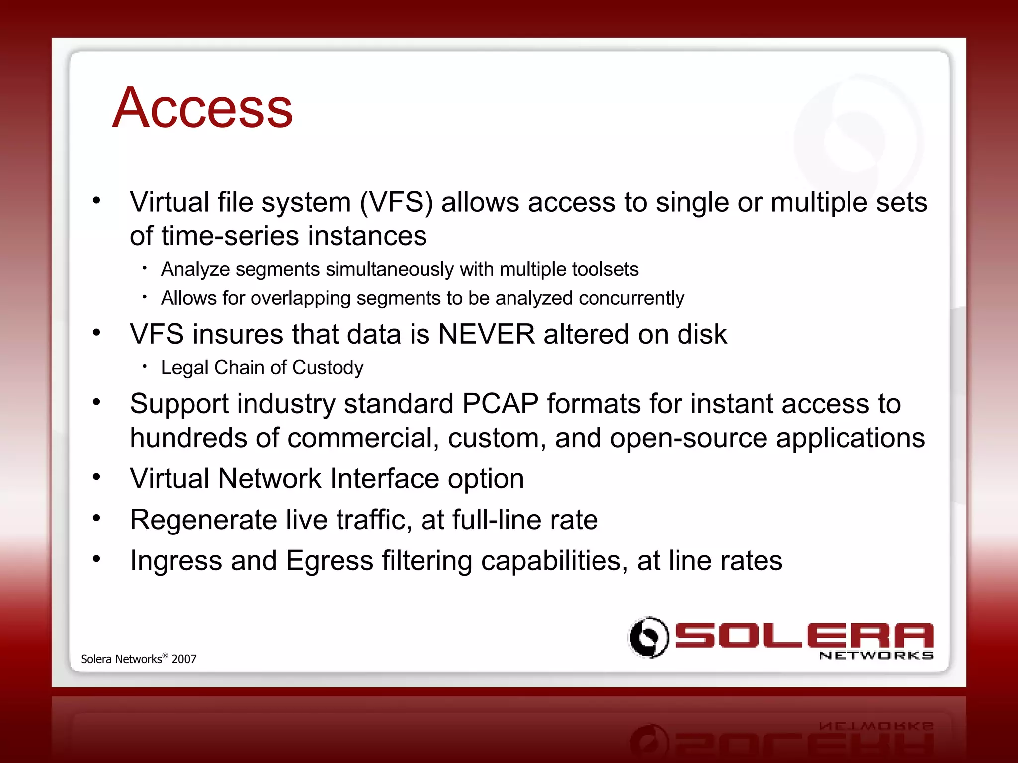 Solera Networks | PPT