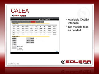 Solera Networks | PPT