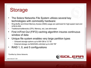 Solera Networks | PPT