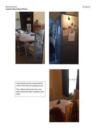 TV Advert: Pre-production Paperwork | PDF | Video Production | Content ...