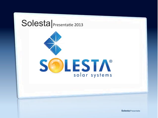 Productinformatie zonneboilers Solesta | PPT