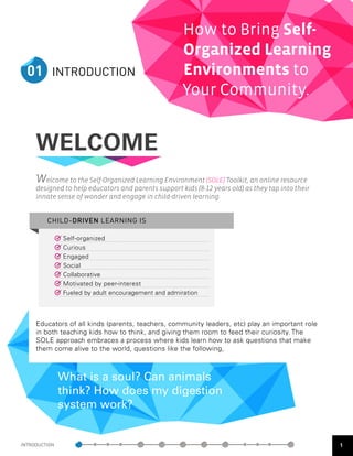 Sole toolkit - Self Organized Learning. | PDF
