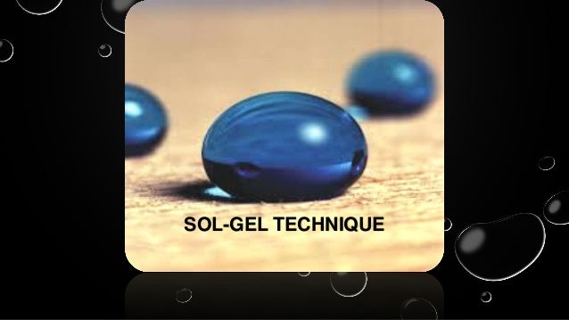 Sol gel chemistry